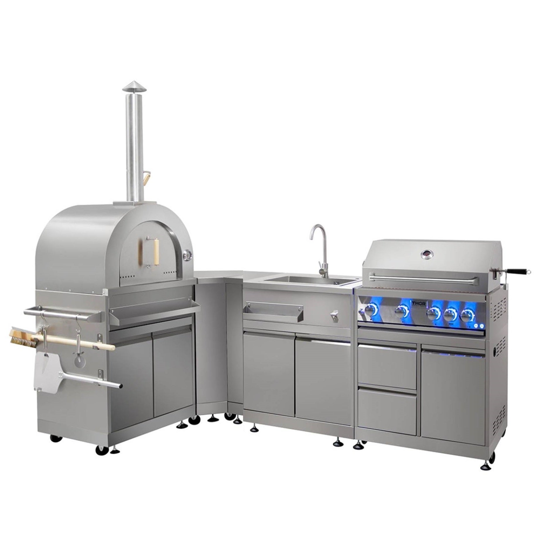 THOR Outdoor Kitchen Set, 5 pc packages deals, Suite 5Pc-2