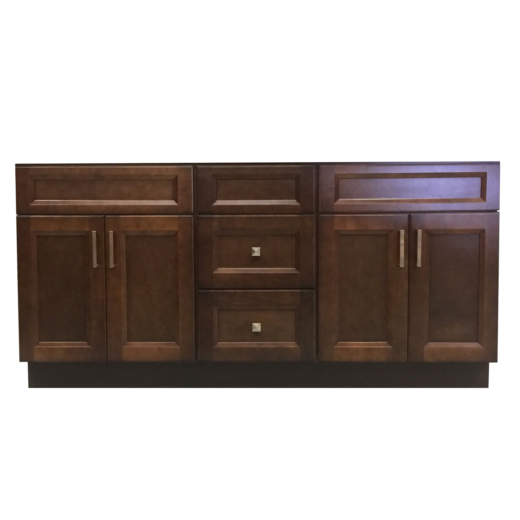 60 inch Solid Wood Double Sink Bathroom Vanity with Quartz Top & Sink ...