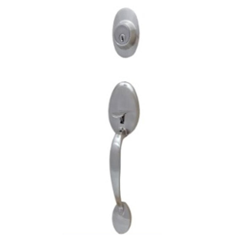 Crown Polished Brass Exterior Door Lock PB-1998