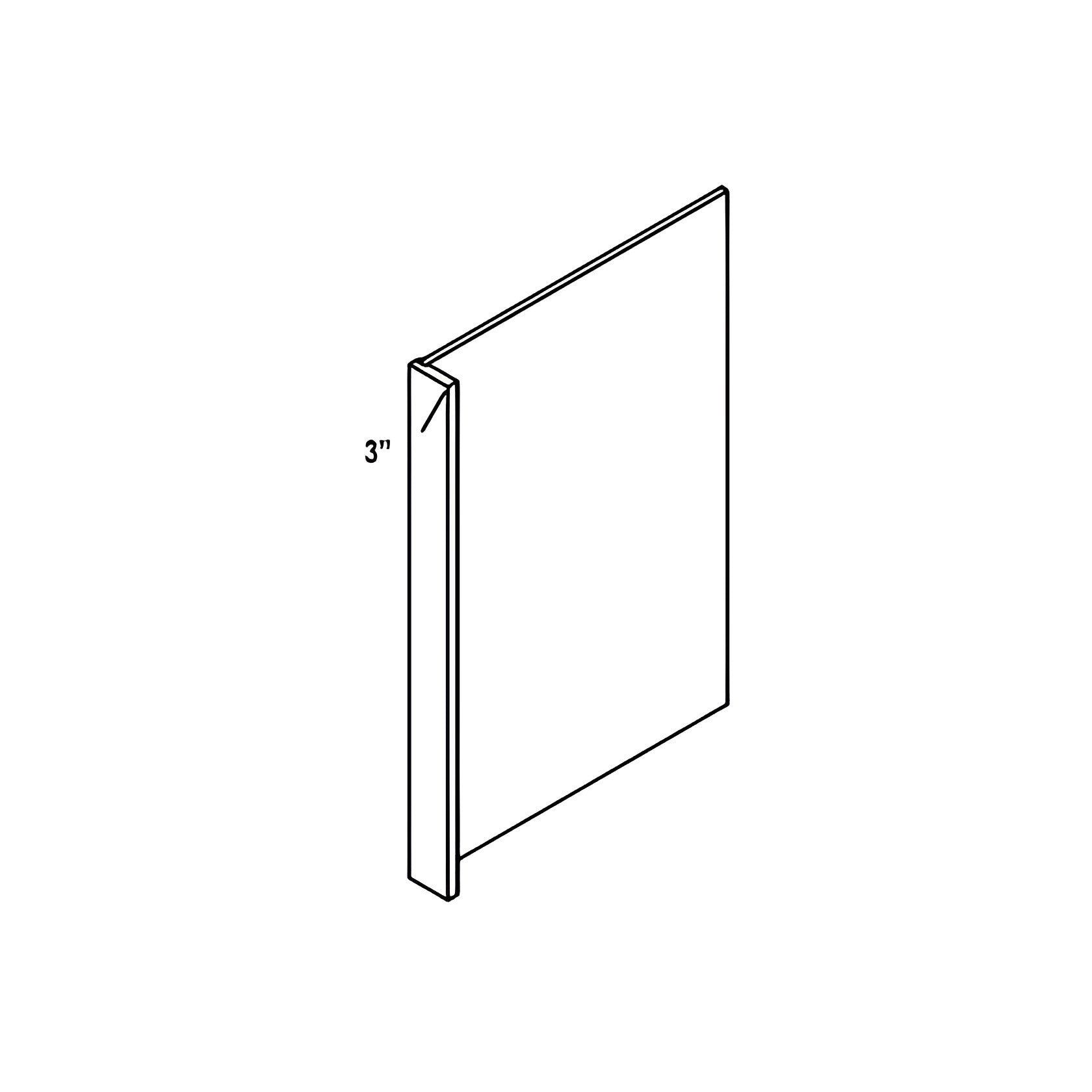 DWR3 White Shaker Dishwasher Return Panel | RenoShop